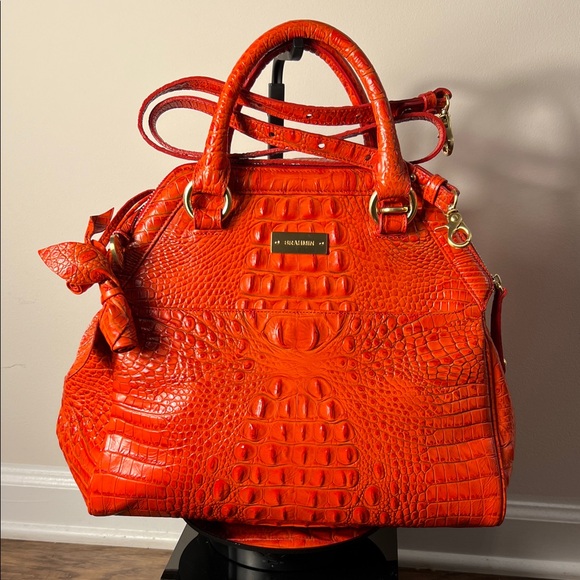 Brahmin | Bags | Brahmin Duxbury Satchel Mango Orange Melbourne | Poshmark